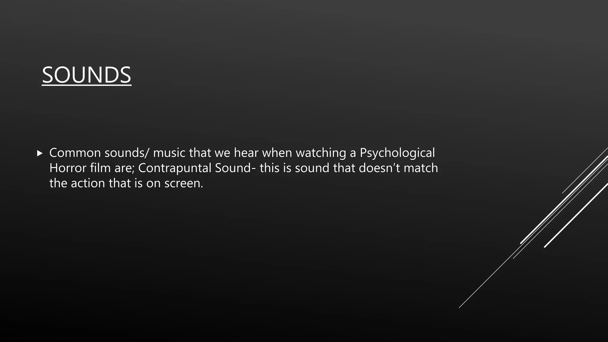 Conventions of psychological horror films | PPTX