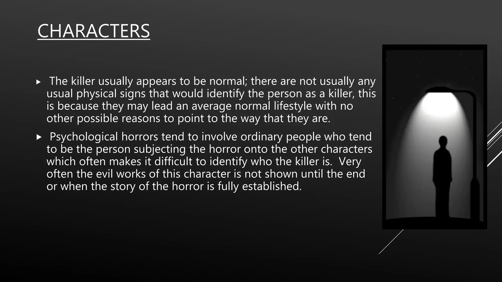Conventions of psychological horror films | PPTX