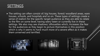 Conventions of psychological horror films | PPTX