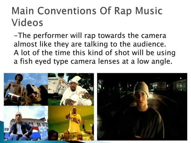 Conventions of rap music videos | PPTX