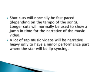 Conventions of rap music videos | PPTX