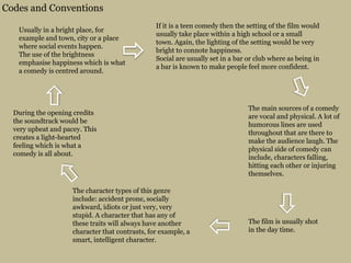 Conventions of the Comedy Genre | PPTX