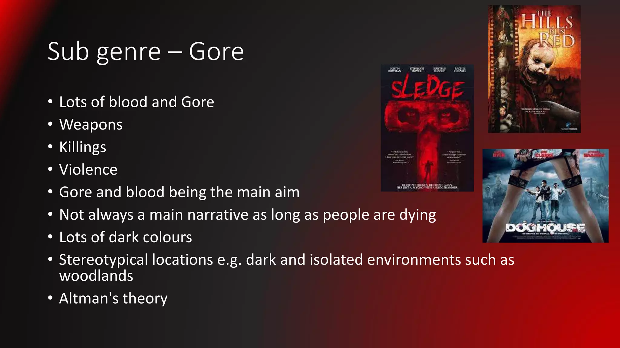 Conventions of the horror genre | PPTX