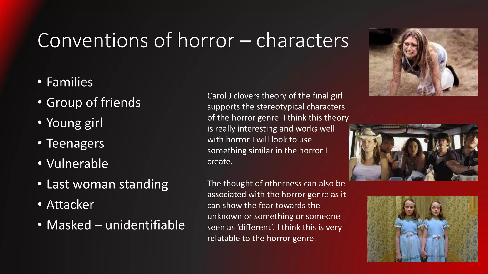 Conventions of the horror genre | PPTX
