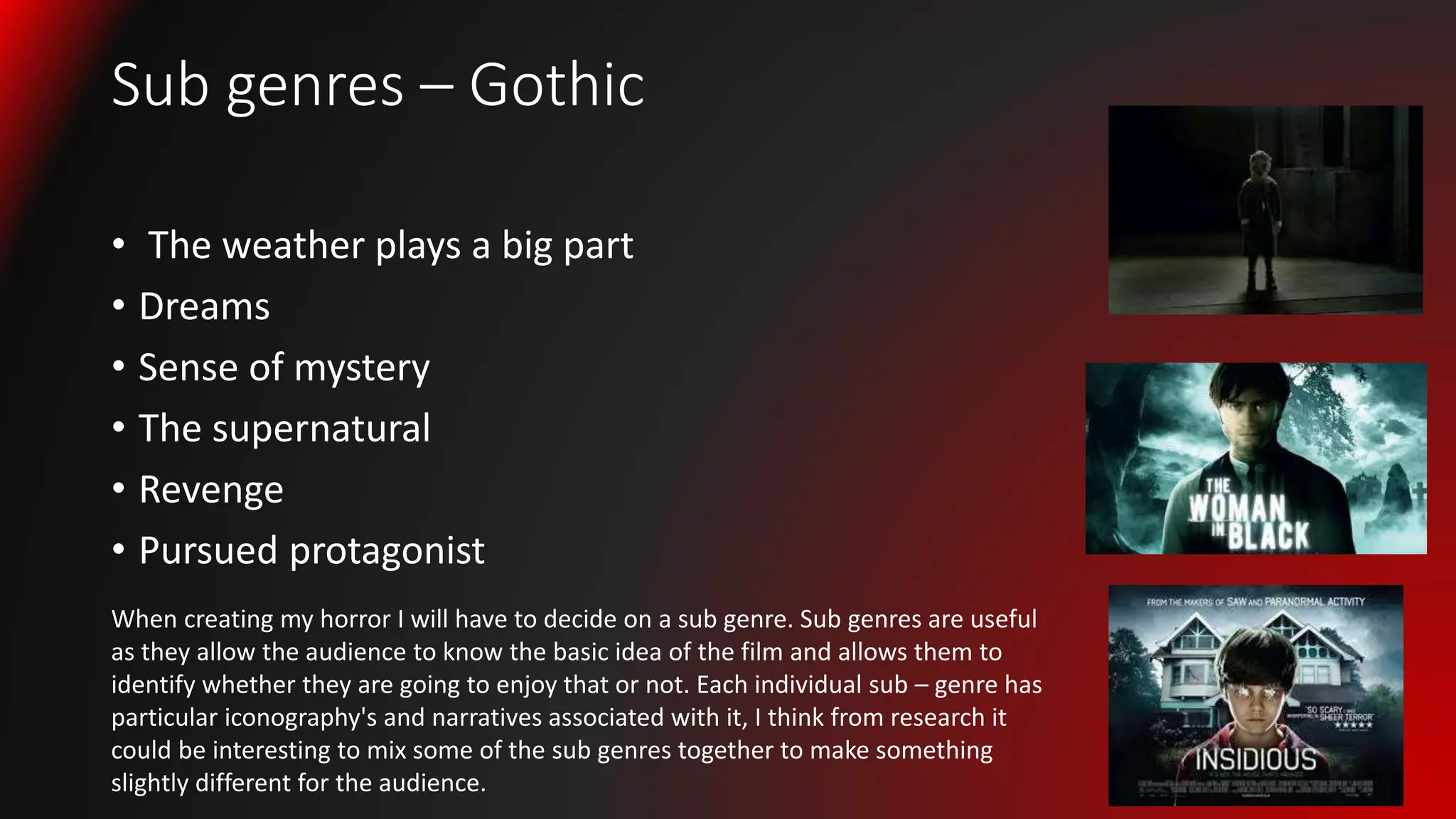 Conventions of the horror genre | PPTX