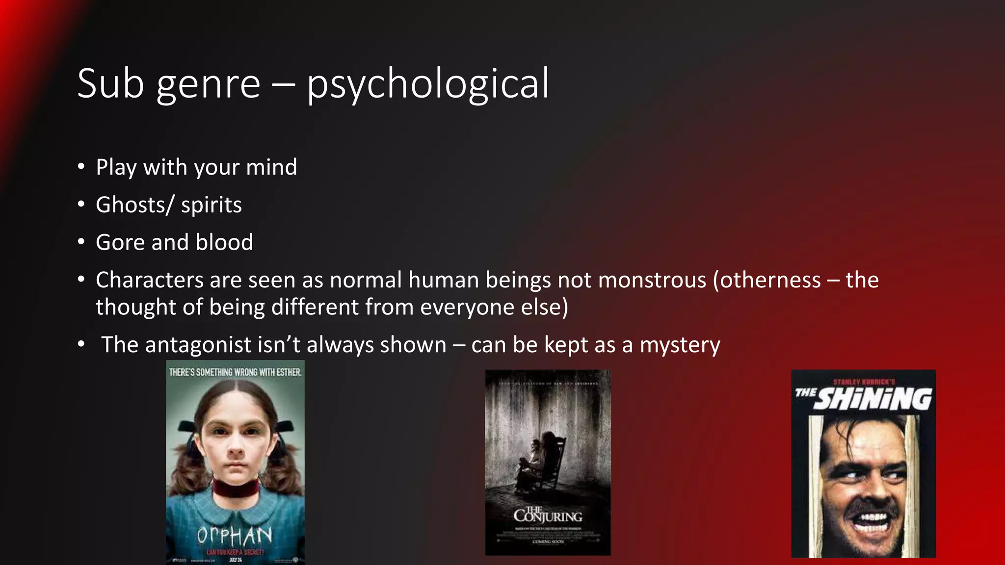 Conventions of the horror genre | PPTX