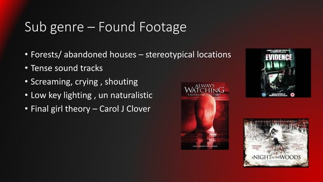 Conventions of the horror genre | PPTX