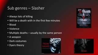 Conventions of the horror genre | PPTX
