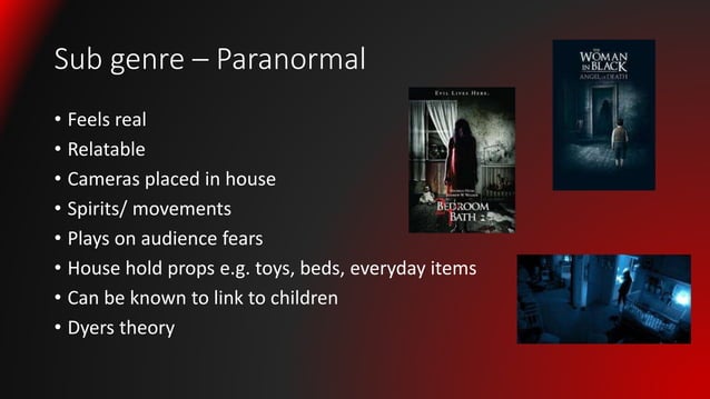 Conventions of the horror genre | PPTX