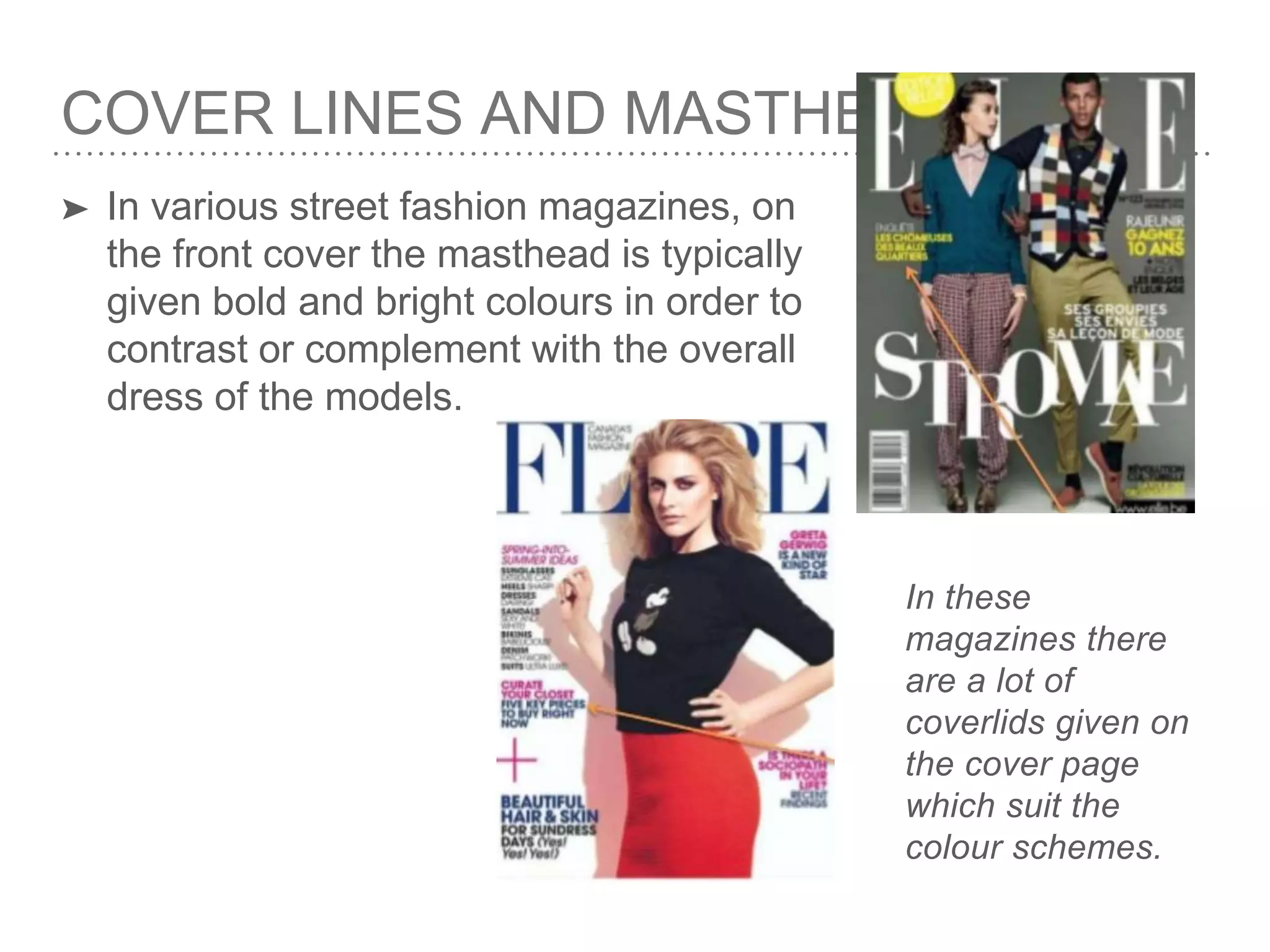 Conventions of a Fashion Magazine | PPTX