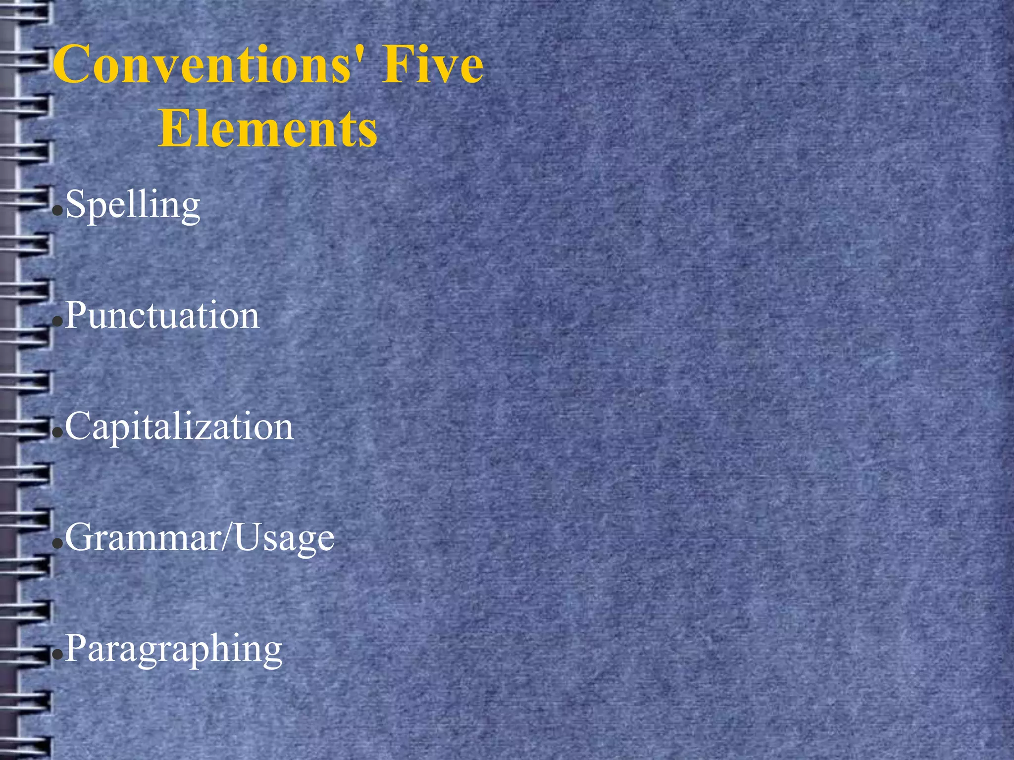Conventions ppt | PPTX