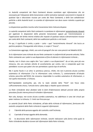 Convenzione italia vaticano no al modello ocse | DOCX | Personal Taxes ...