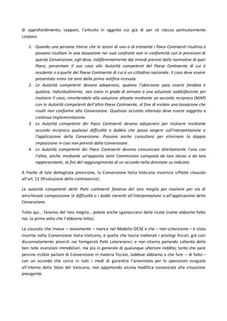 Convenzione italia vaticano no al modello ocse | DOCX | Personal Taxes ...