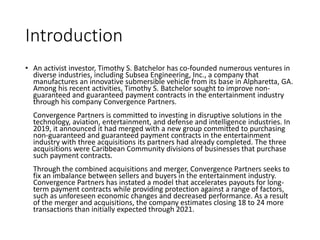 Convergence Partners Unveils New Entertainment Contract Solutions | PPT