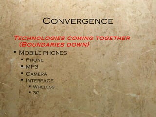 Convergence phones | PPT
