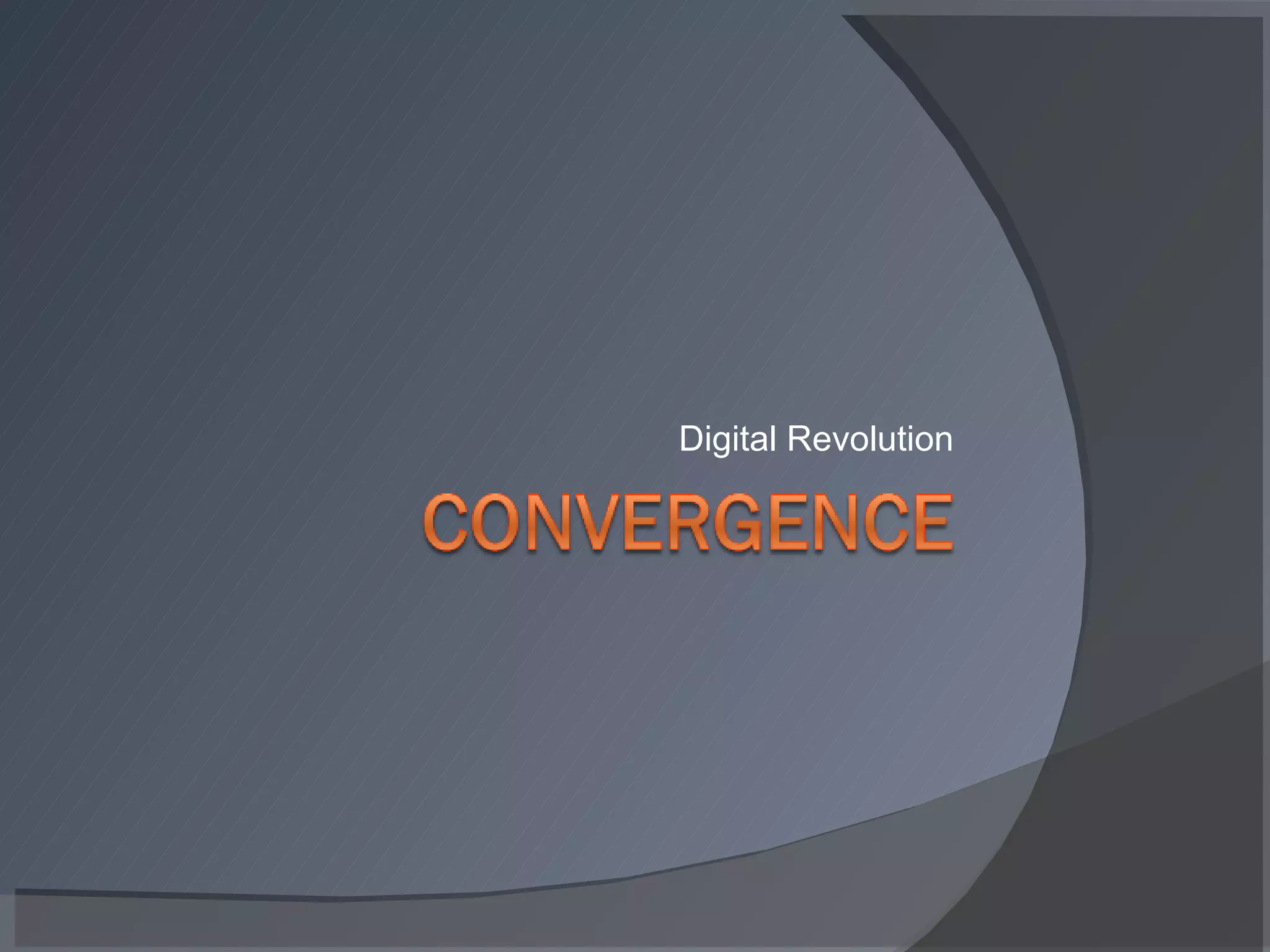 Convergence(2003) | PPT