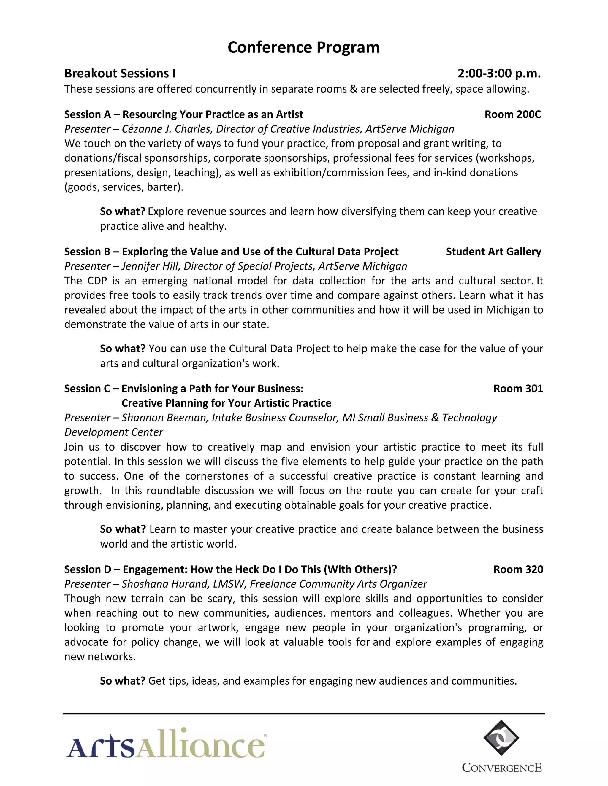 *SAMPLE* Conference Program | PDF