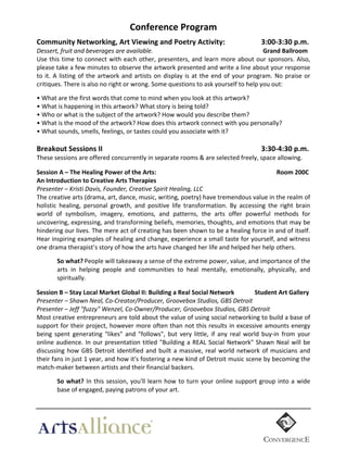 *SAMPLE* Conference Program | PDF