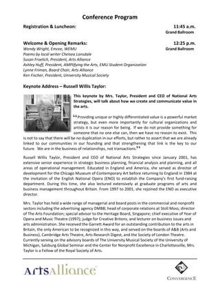 *SAMPLE* Conference Program | PDF