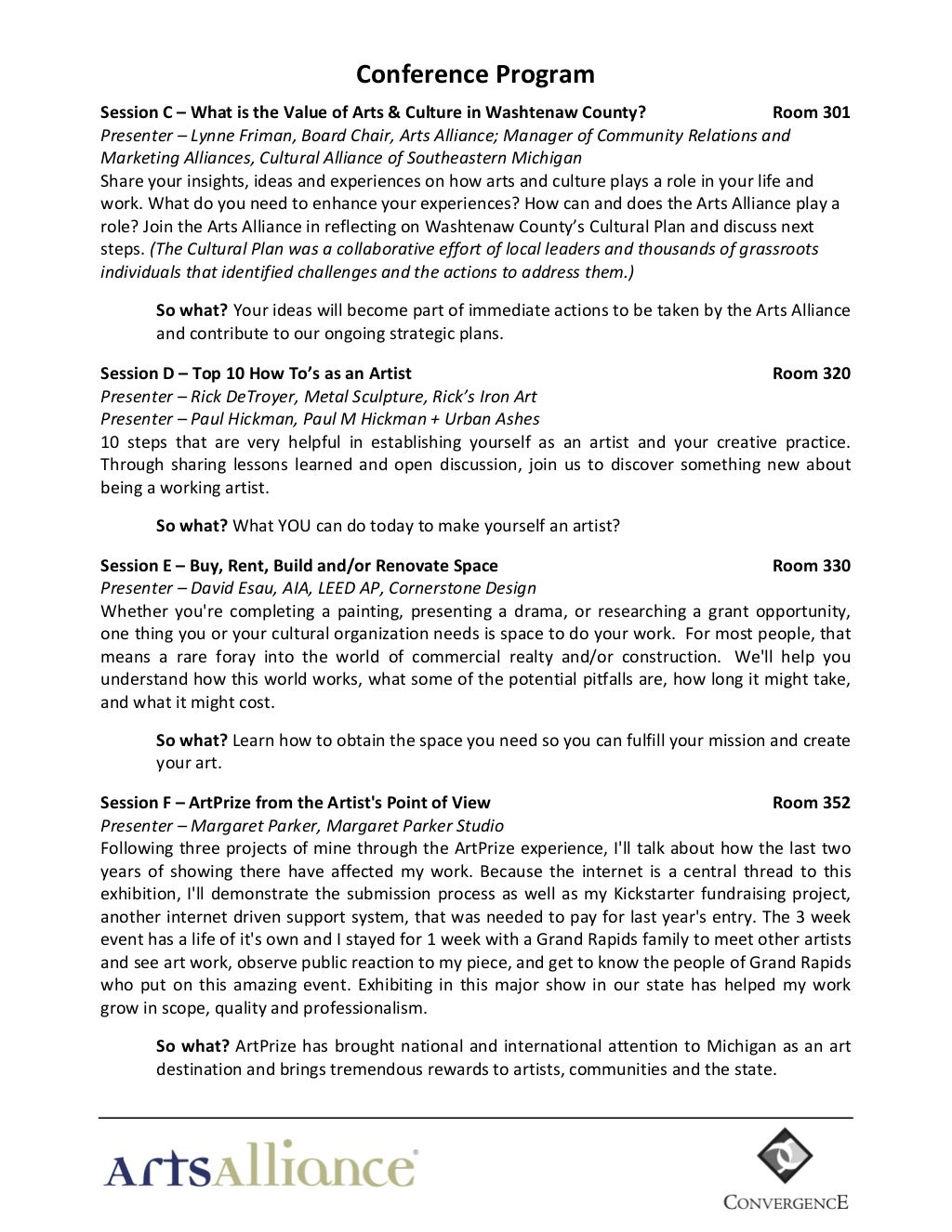 *SAMPLE* Conference Program