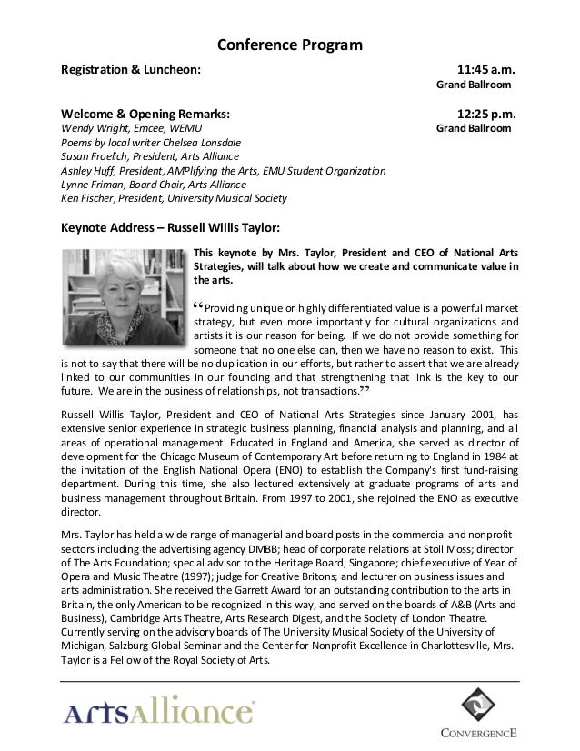 *SAMPLE* Conference Program