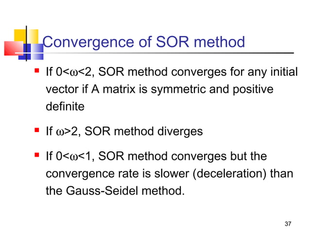 Convergence Criteria
