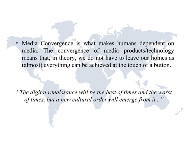 What Is Convergence culture? | PPT