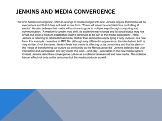 Convergence Culture - Henry Jenkins | PPTX