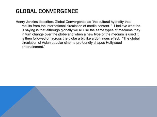 Convergence Culture - Henry Jenkins | PPTX | Media Industry | Industries