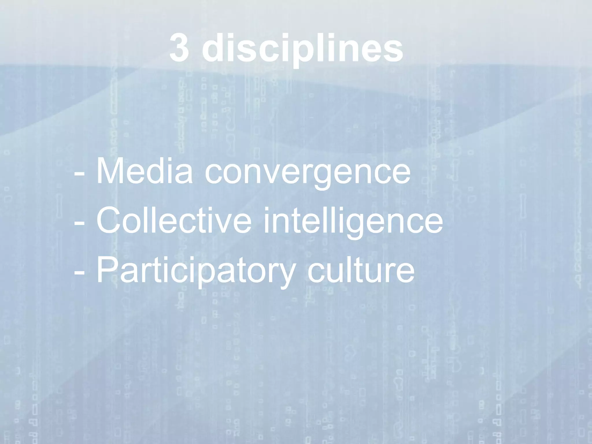 Convergence Culture Presentatie | PPT