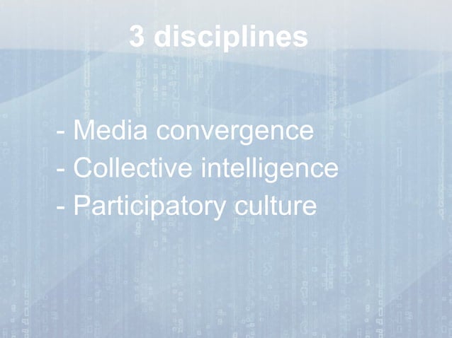 Convergence Culture Presentatie | PPT
