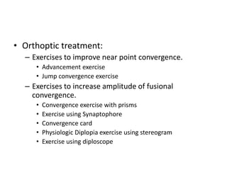 Convergence insufficiency | PPTX | Eye and Vision Conditions | Diseases ...