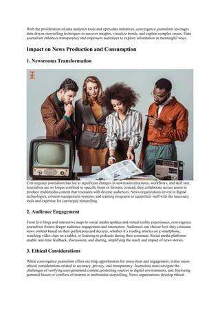 Convergence Journalism: The Evolution of Media Integration | PDF