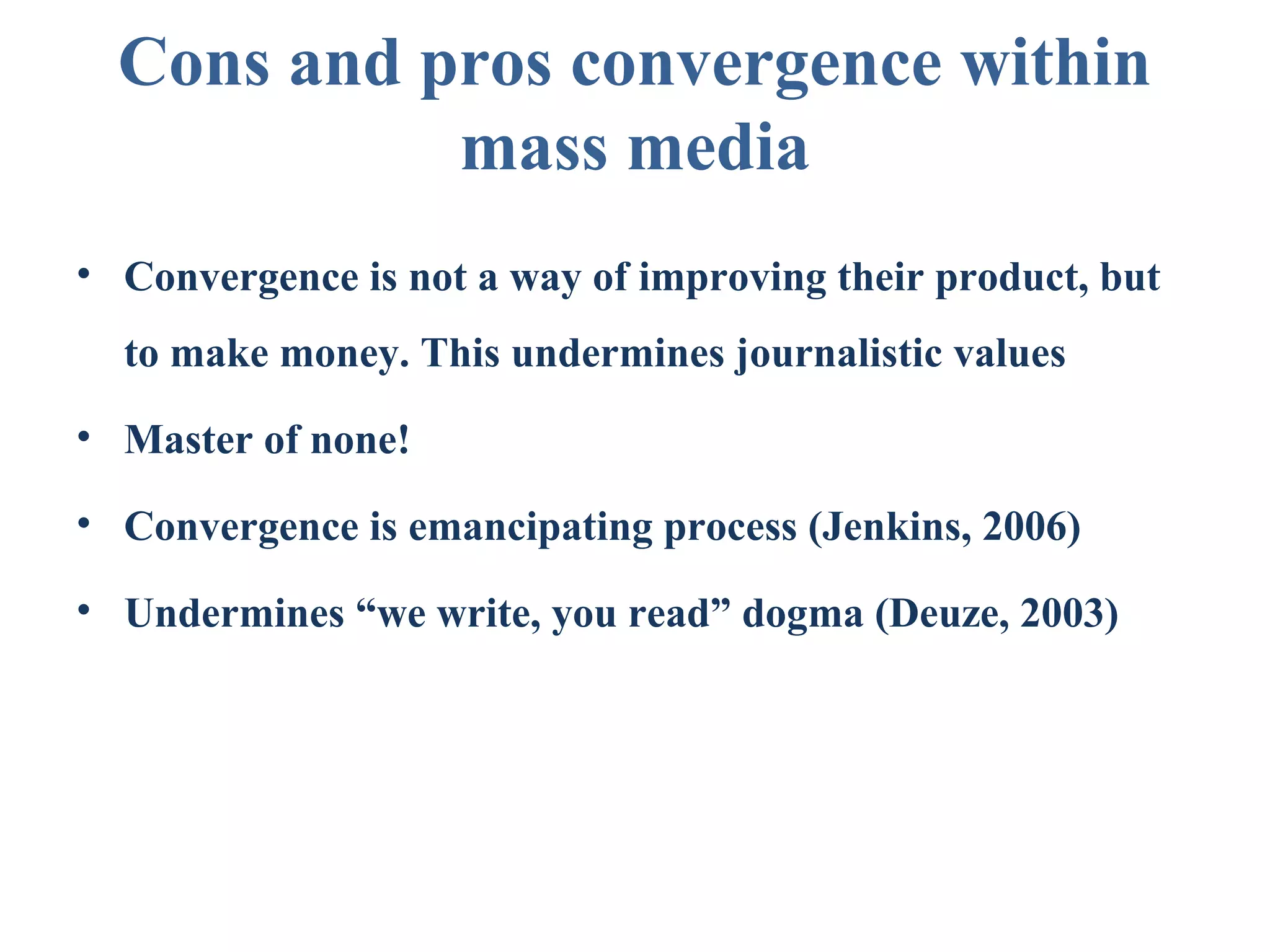Convergence media paradigm: definition starts from mindset | PPT