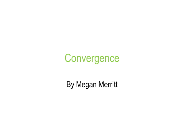 Convergence Powerpoint | PPTX