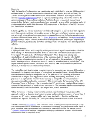 Convergence Program Spi Albania Handover Report | PDF | Financial Industry | Industries