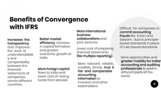 India's Convergence to IFRS | PPTX