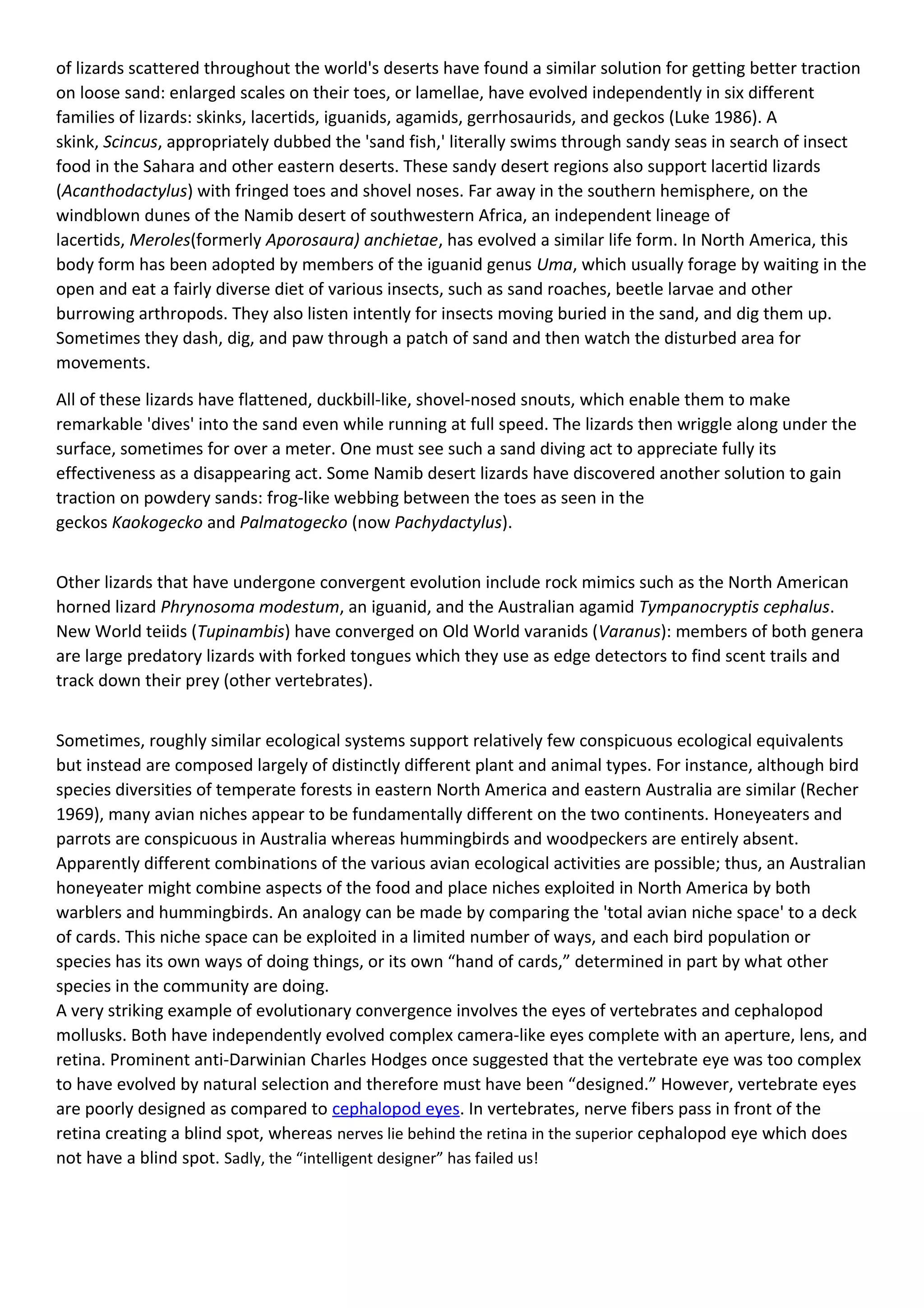 Convergent evolution | RTF