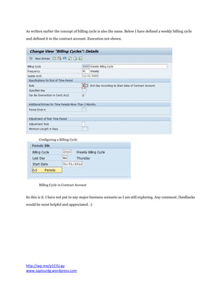 Convergent Invoicing: Scheduling | PDF