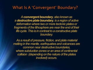 Convergent plate movements | PPTX