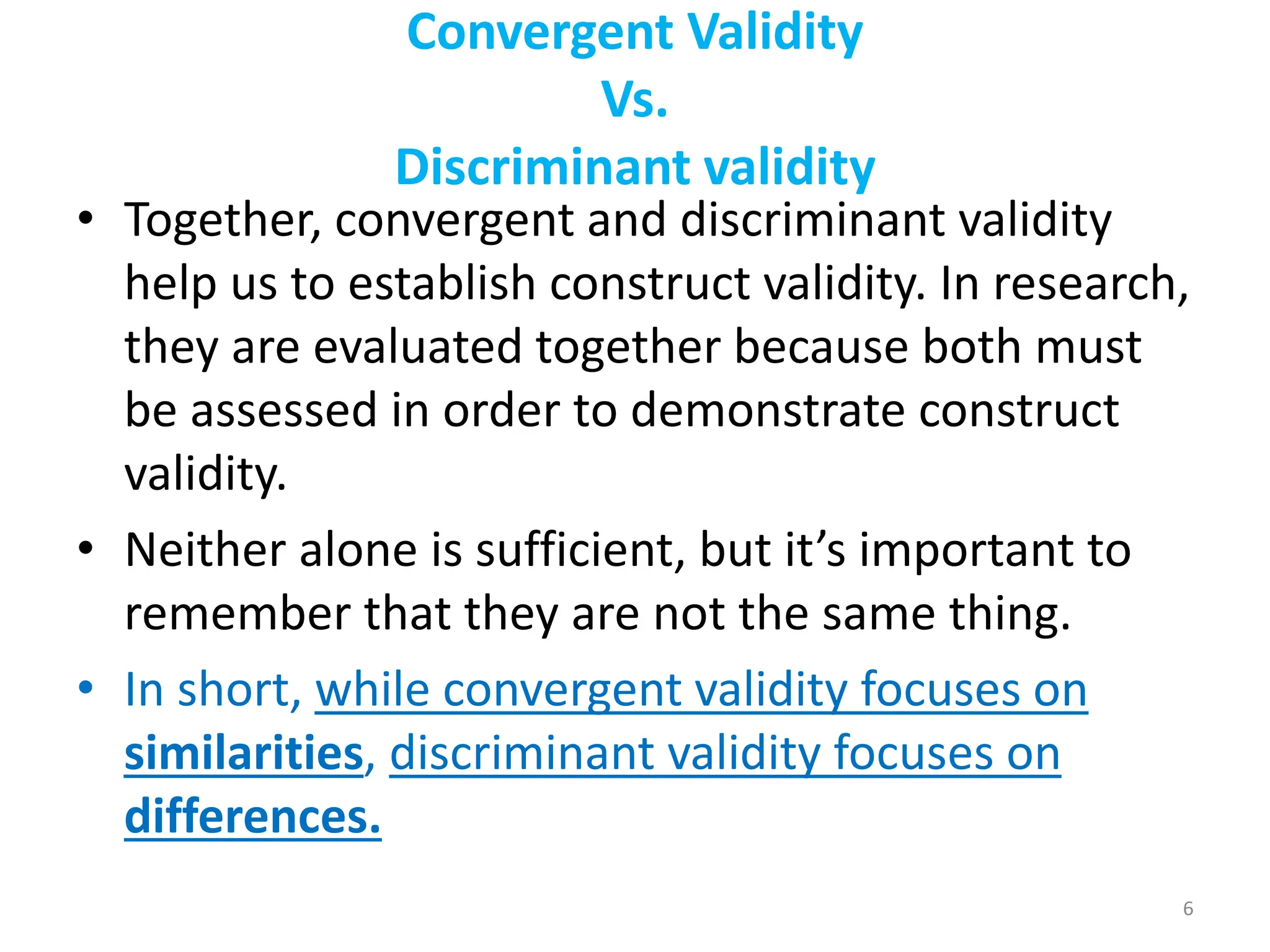 Convergent Validity And Discriminant Validity.ppt