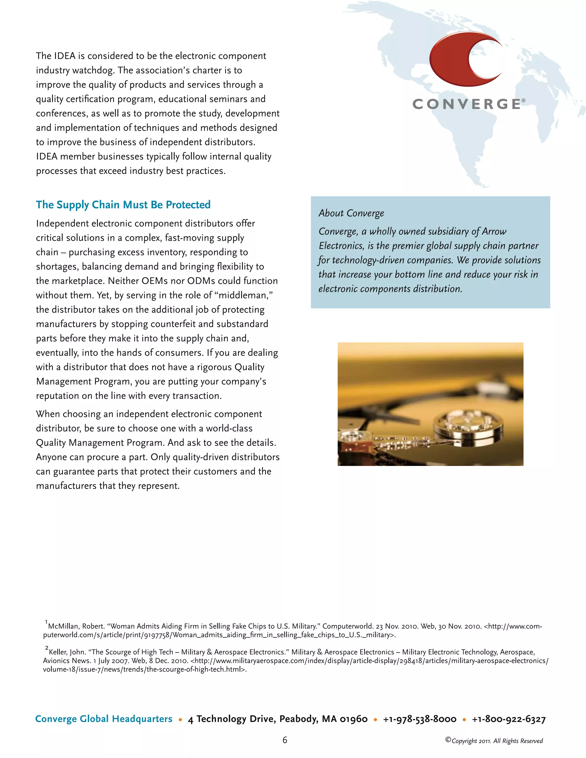 Converge protecting the supply chain | PDF