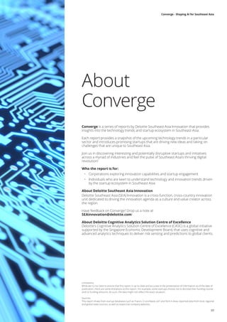 'Converge' Report - Shaping Artificial Intelligence for Southeast Asia | PDF
