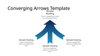 Converging Arrows Template BLANK PRESENTATION | PPT