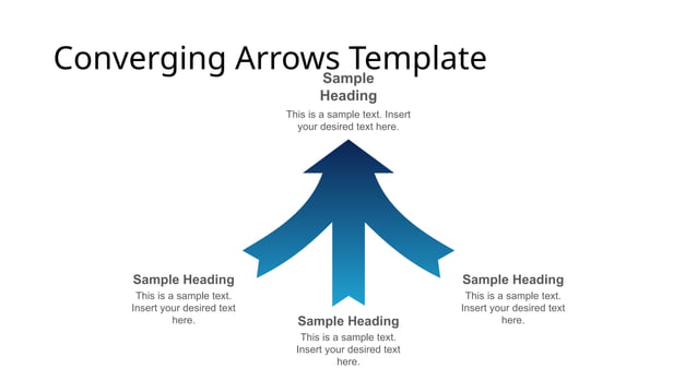 Converging Arrows Template BLANK PRESENTATION | PPT
