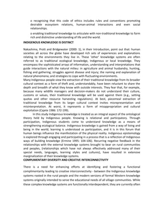 Converging indigenous and western knowledge systems | DOC