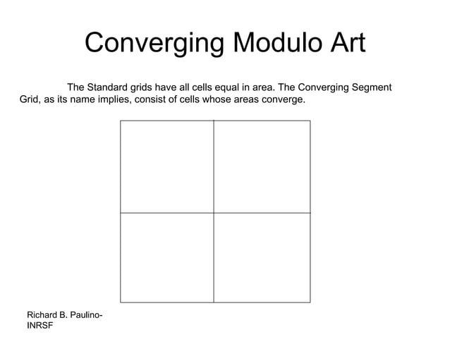 Converging Modulo Art Ppt