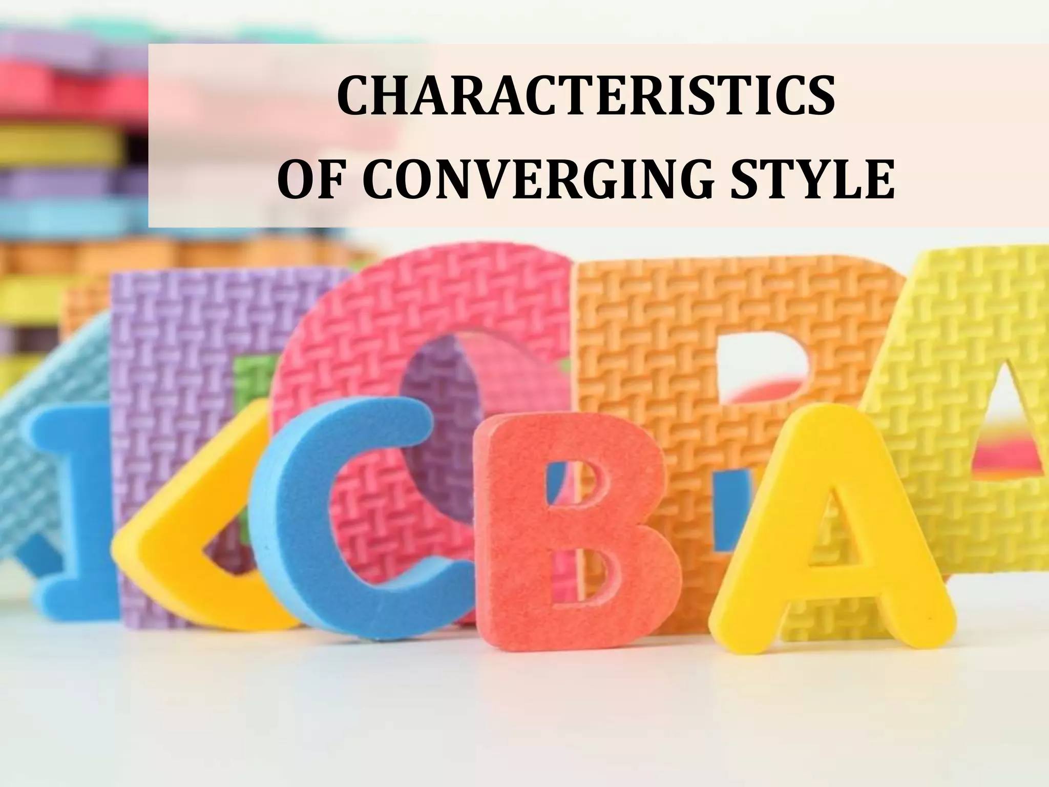 Converging style | PPT