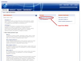 Converis orcid screenshots | PDF