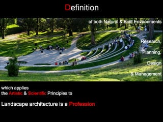 Introduction to landscape | PPTX